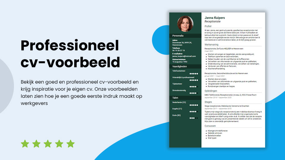 Zó maak je een professioneel cv