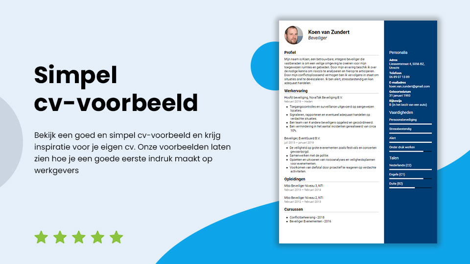 Een simpel cv maken: zó pak je dat goed aan