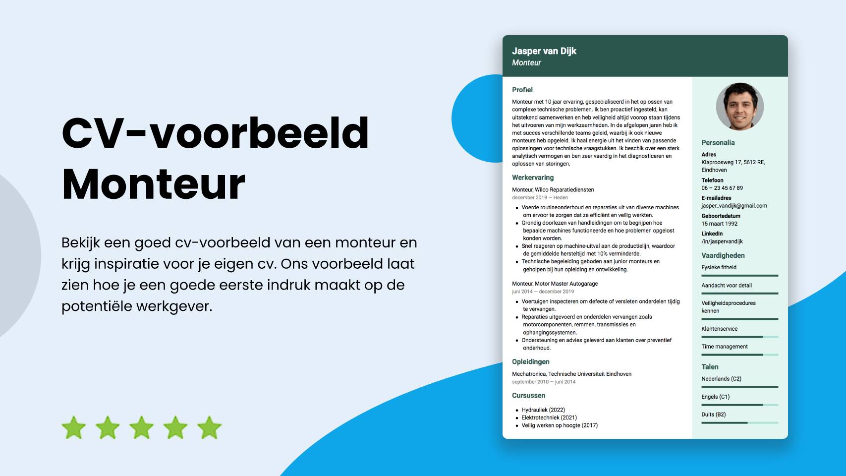 Top CV-voorbeeld Monteur: Experttips en Handige Gids (2024)